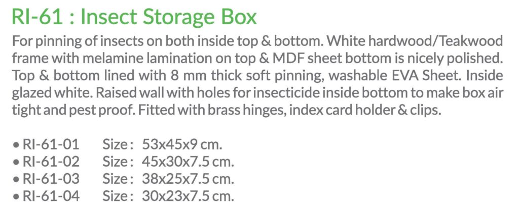 Insect Storage Box – Shubh Enterprise