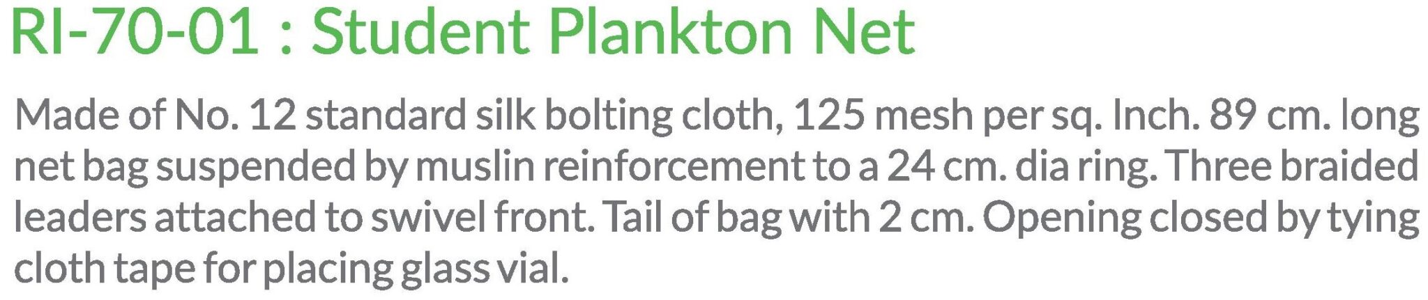 Student Plankton Net – Shubh Enterprise