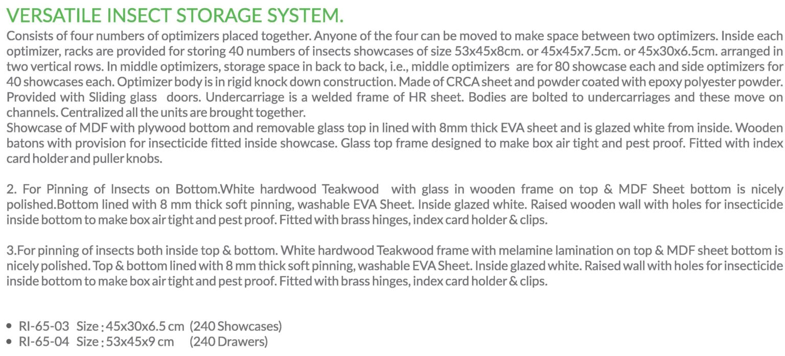 Versatile Insect Storage System – Shubh Enterprise